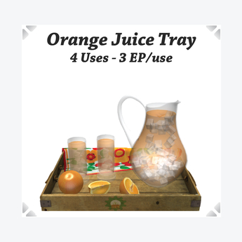 Second Life Marketplace - [OCD] DFS Orange Juice Tray Texture